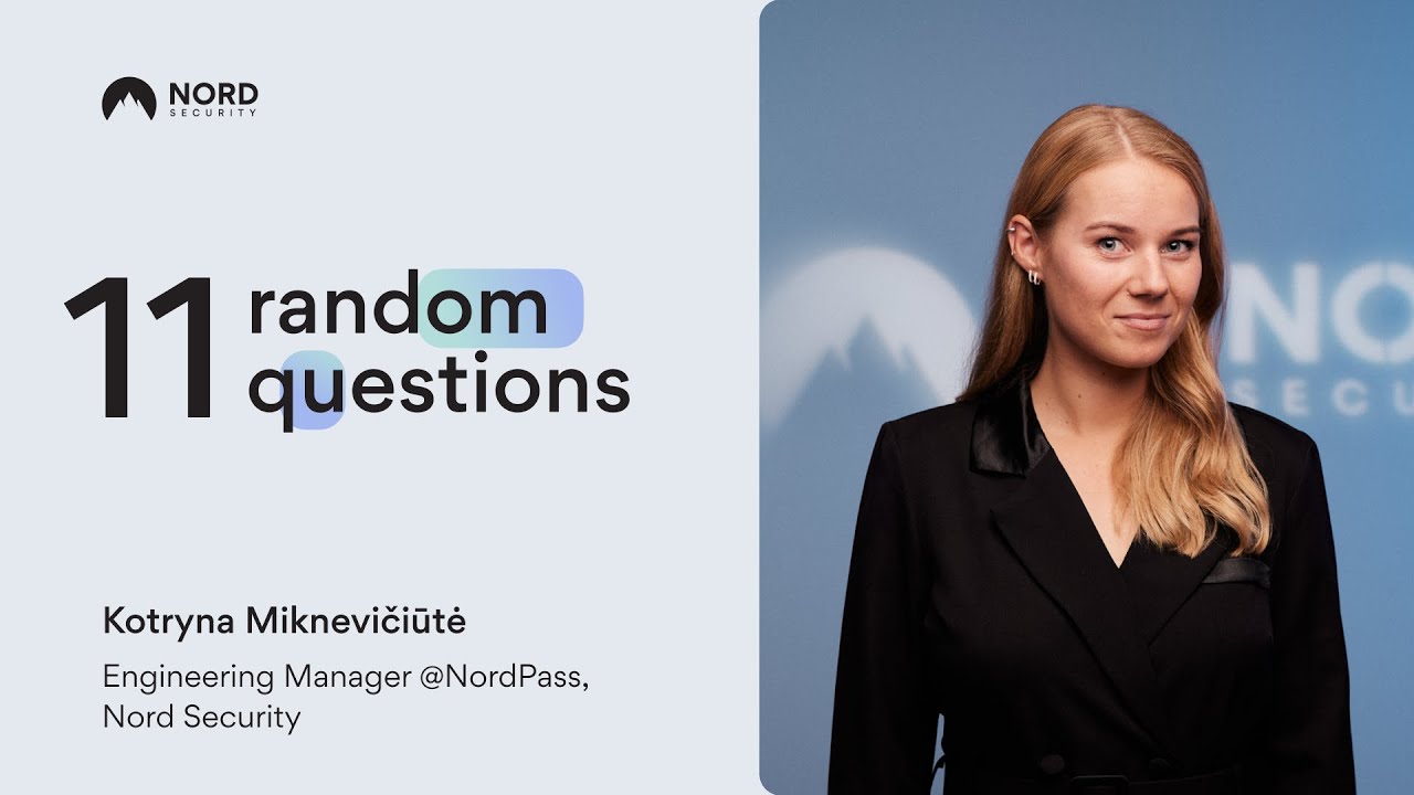11 random Qs for Engineering Manager at NordPass - YouTube