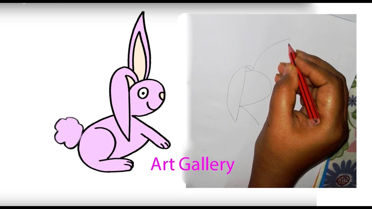 How to Draw a Rabbit After Writing Letter R - LetterToons - YouTube