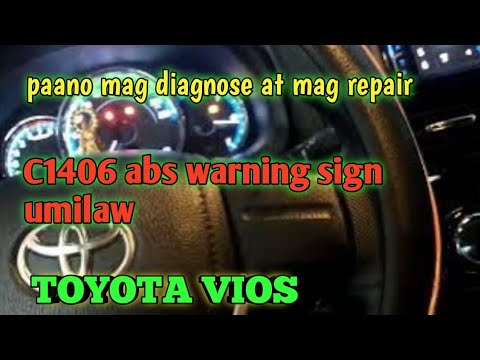 TOYOTA VIOS ABS INDICATOR LIGHT ON, PAANO MAGDIAGNOSE C1406 LEFT FRONT ...