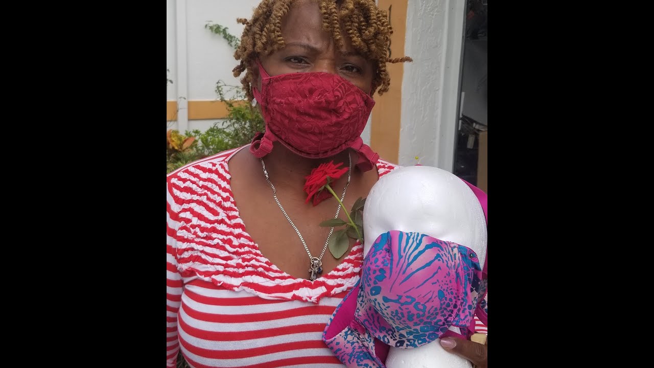 How to make a MASK from a Bra - YouTube