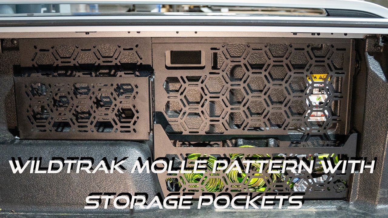 MOLLE PATTERN WITH STORAGE POCKETS FOR NEXT WILDTRAK GEN FORD RANGER ...