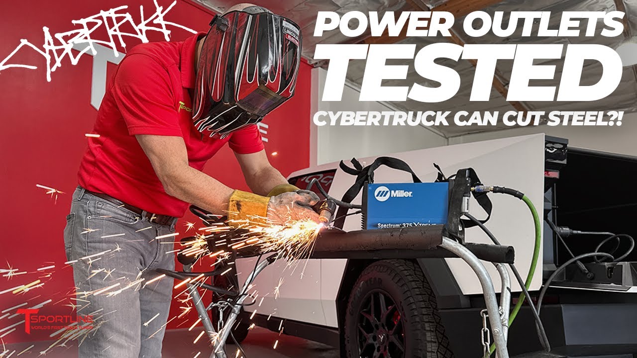 Cybertruck's Power Outlets Tested! ⚡️ We Overload the Auxiliary Power ...