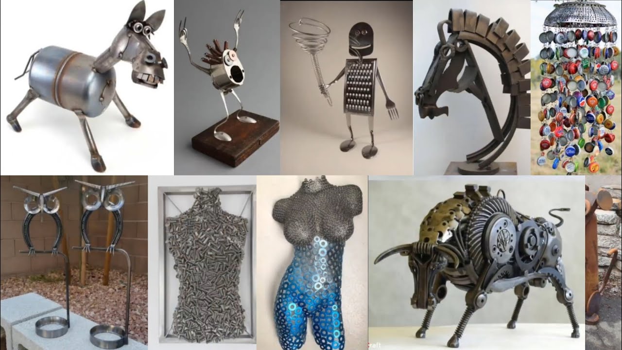 scrap metal sculpture art || scrape metal art || scrap metal decoration ...