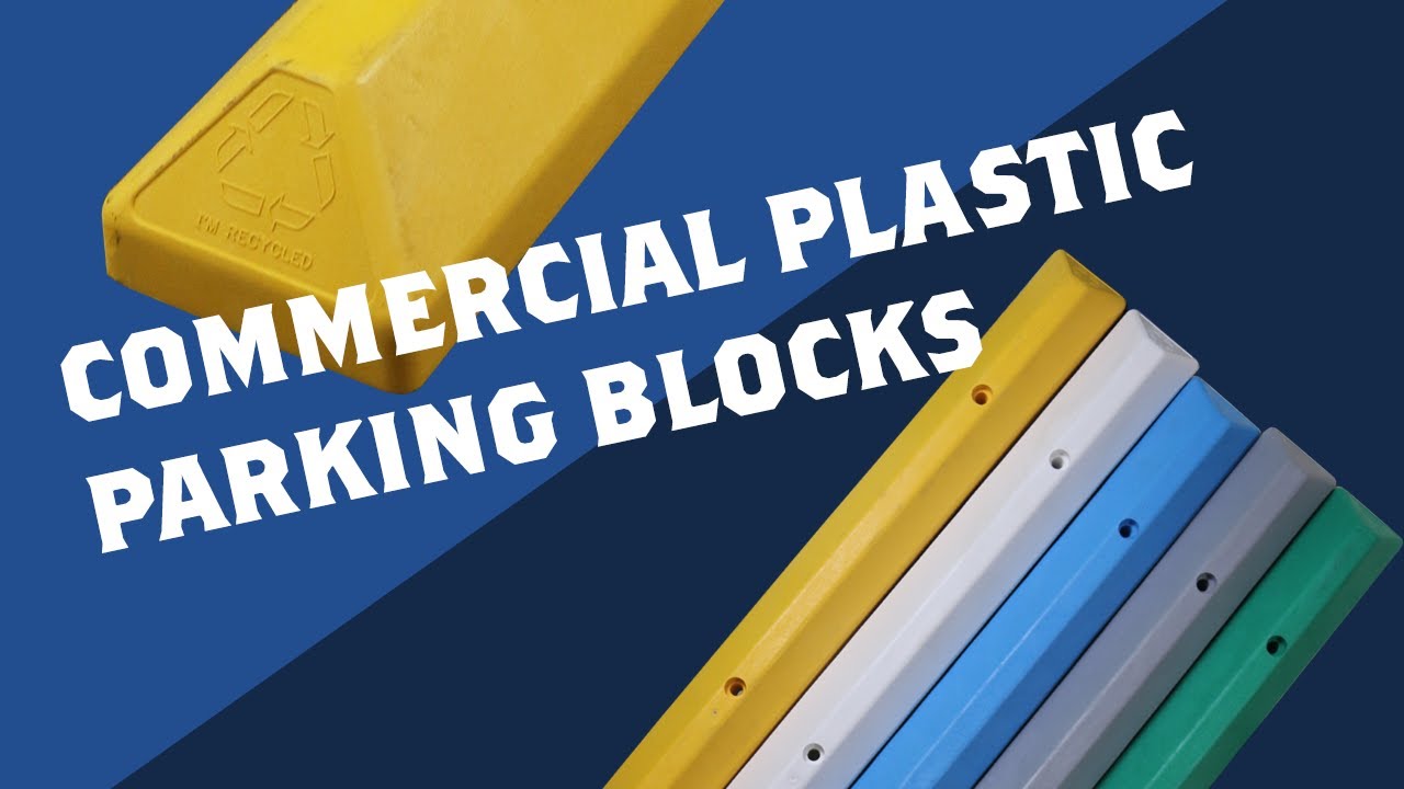 Commercial Plastic Parking Blocks - Traffic Safety Store - YouTube
