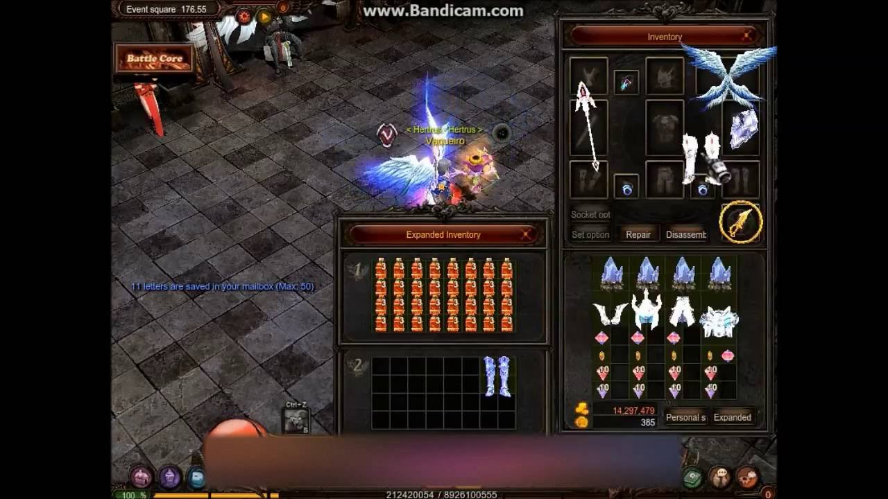 Mu Online - How to make set Ruud 2 (Darkangel) - YouTube