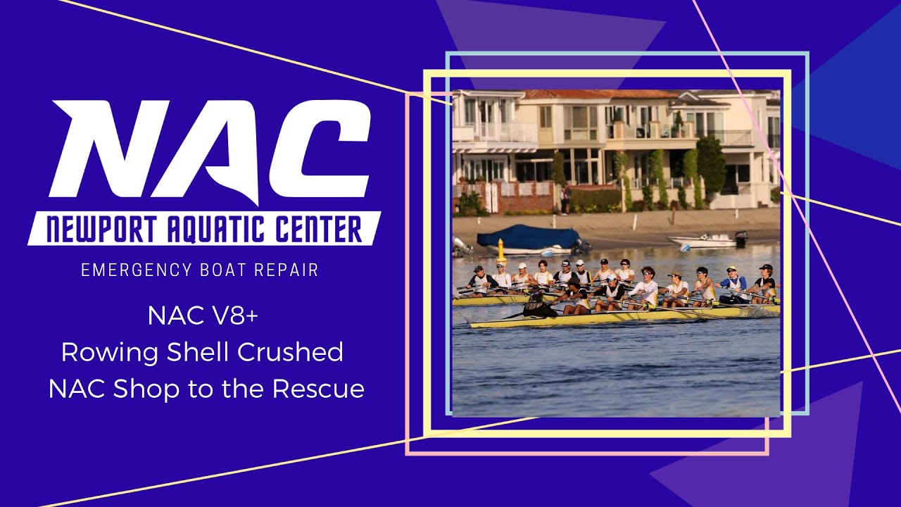 NAC V8+ Rowing Shell Crushed - NAC Shop to the Rescue - YouTube