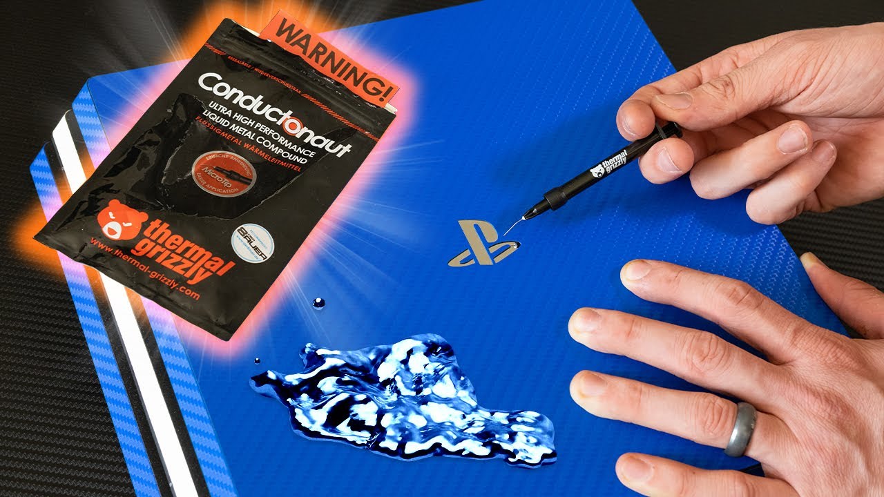 Fixing My PS4 Pro With Liquid Metal! - YouTube