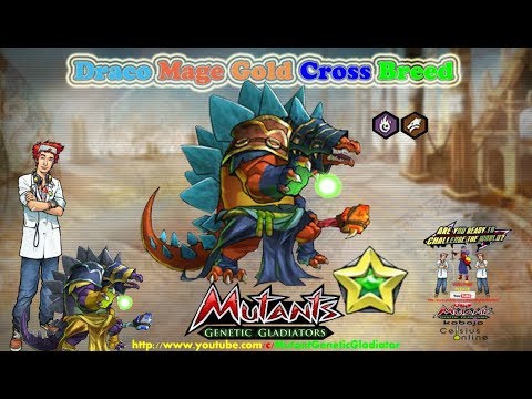 Mutant Genetic Gladiator : Draco Mage Gold Cross Breed - YouTube