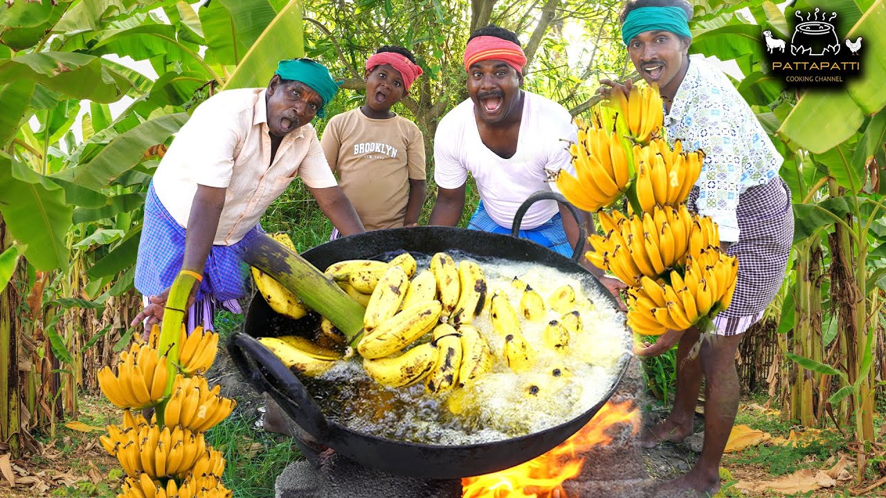 Fried Red Banana | Pazham Bonda | Banana Balls Recipe | Pattapatti ...