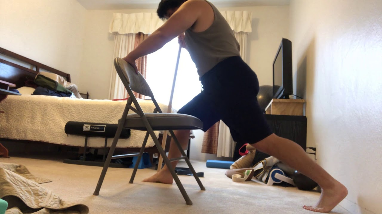 Long lunge block hip extension #1 - YouTube