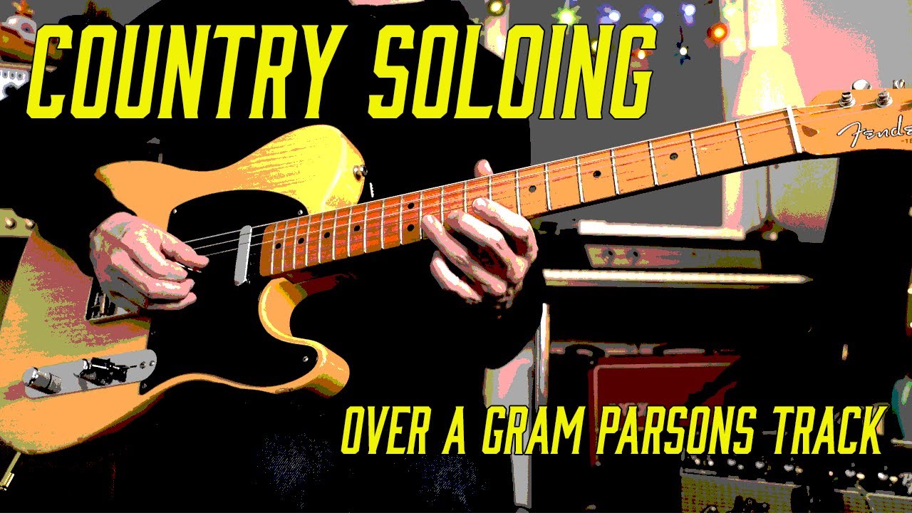 Melodic country soloing over a Gram Parsons tune - YouTube
