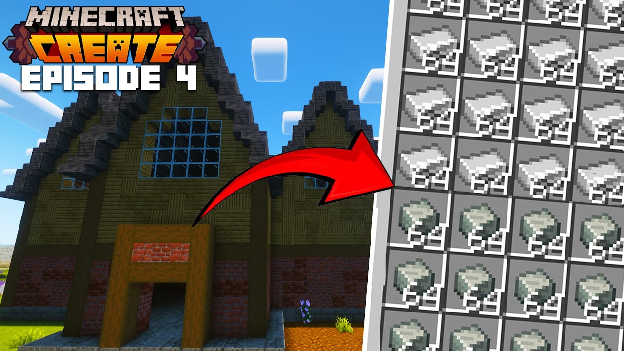 I Made An INSANE Iron & Andesite Alloy Farm In The Create Mod - YouTube