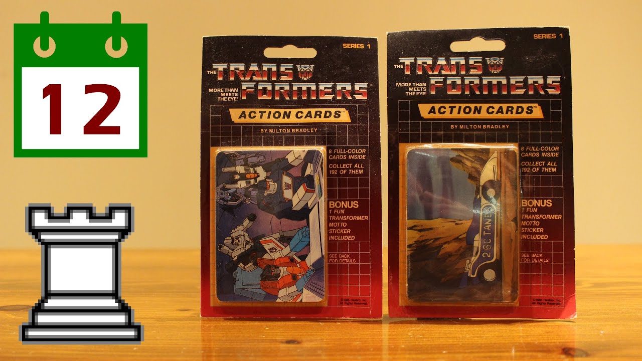 12 Days of Trading Cards - Day 12 - Transformers Action Cards - YouTube