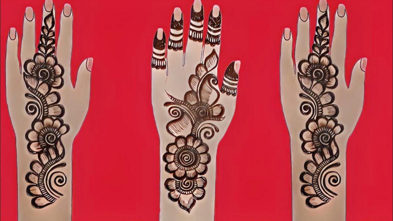 Top 2 mehndi designs | madhi | madhi ke design | mendini design | madhi ...