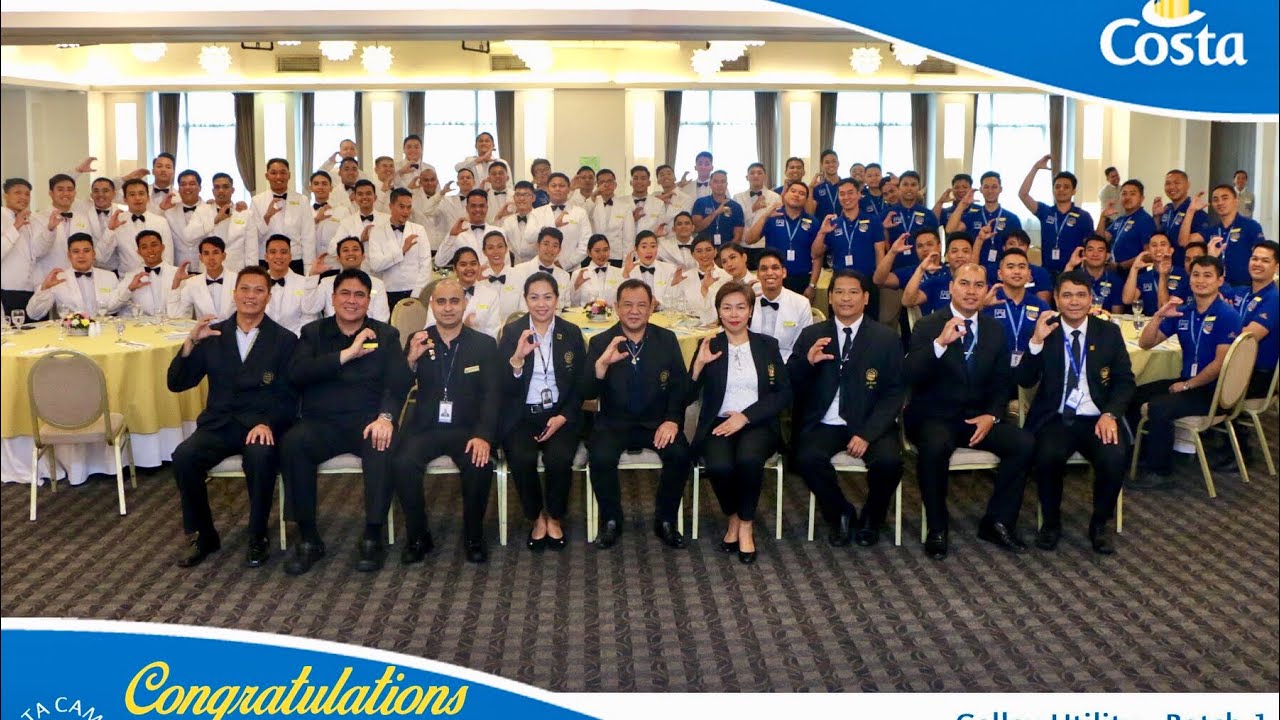 COSTA CRUISES ( Food and Beverage team) ️ - YouTube