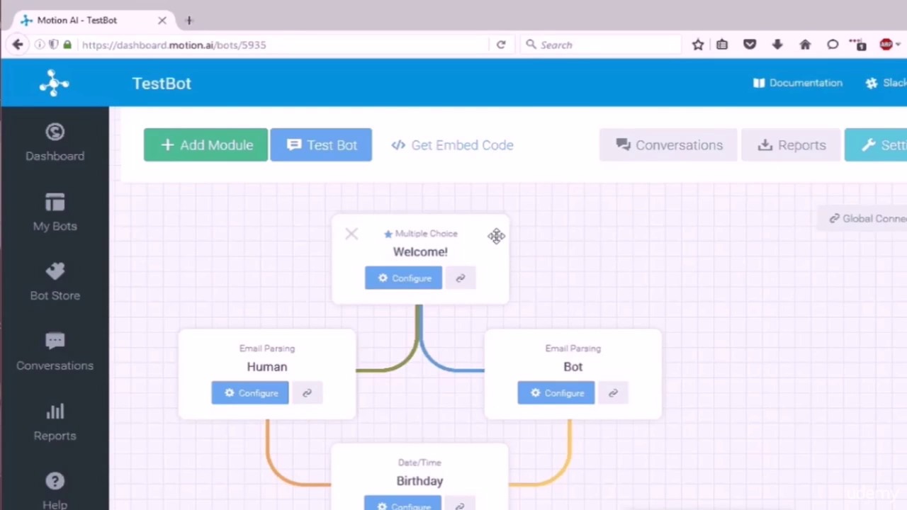 Building a Chatbot | Looking at the Motion ai Interface part 1 - YouTube