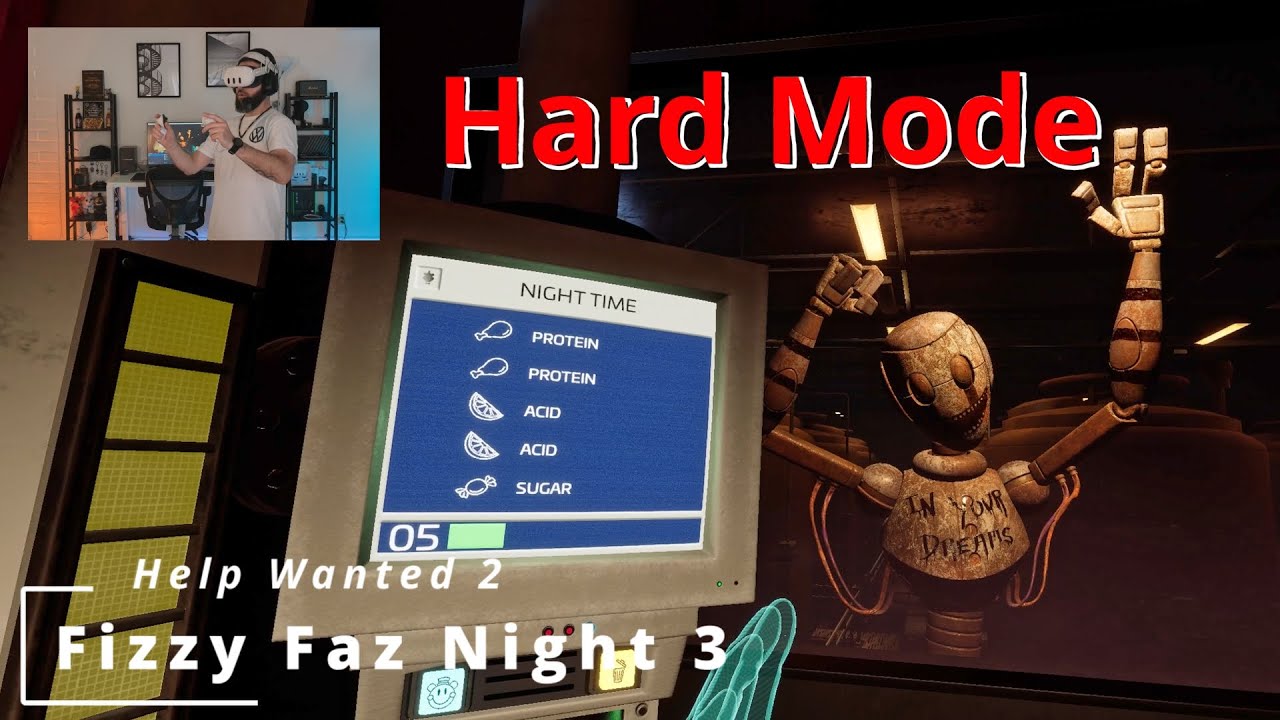 Fizzy Faz Night 3 in FNAF Help wanted 2 Hard Mode. #vr #fnaf #gaming ...
