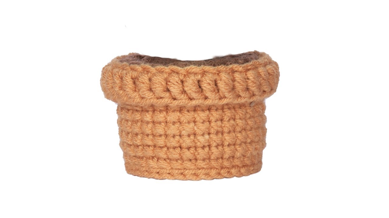 Pot-3：How to crochet the pot？ - YouTube