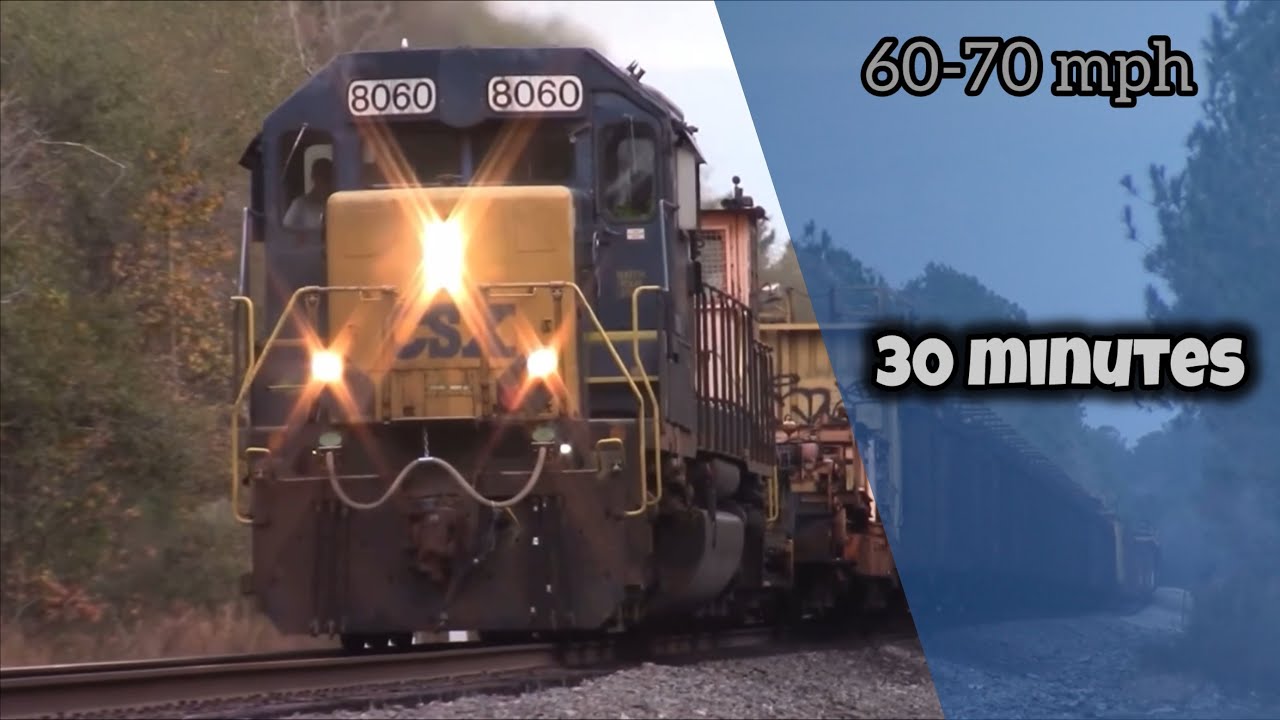 30 minutes of FAST! 60-70mph trains - YouTube