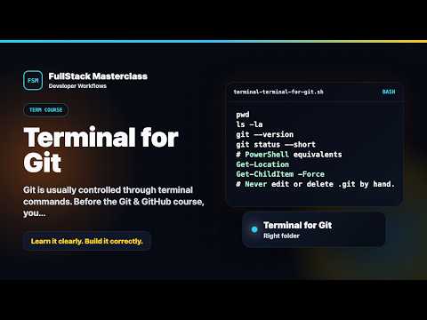 Terminal for Git Explained | FullStack Masterclass Terminal Course