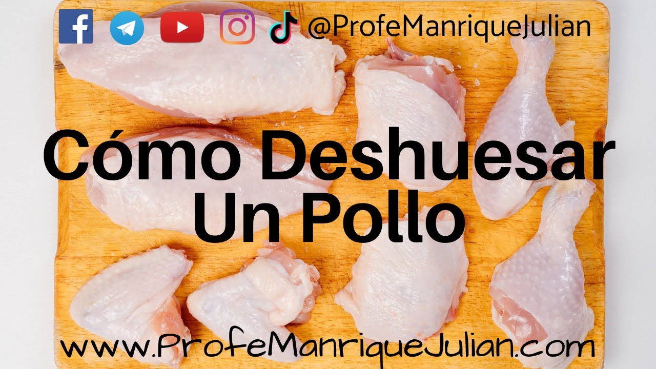 Como Deshuesar Un Pollo @ProfeManriqueJulian #ProfeManriqueJulian - YouTube