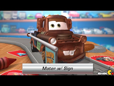 Disney Pixar Cars Mater And Lightning McQueen Car Stunt - Cars ...