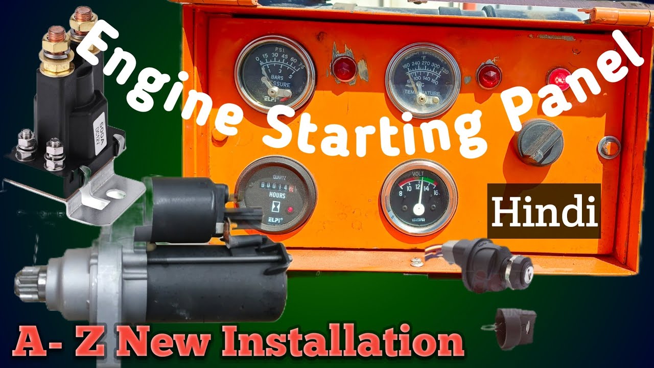 DIY Engine Starting Panel | Basic Electrical wiring connection ...