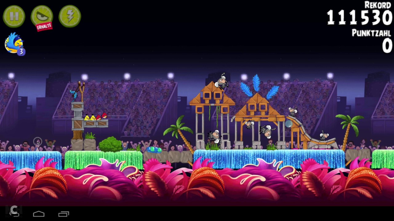 Angry Birds Rio Carnival Upheaval Level 24 (8-9) 116060 - YouTube