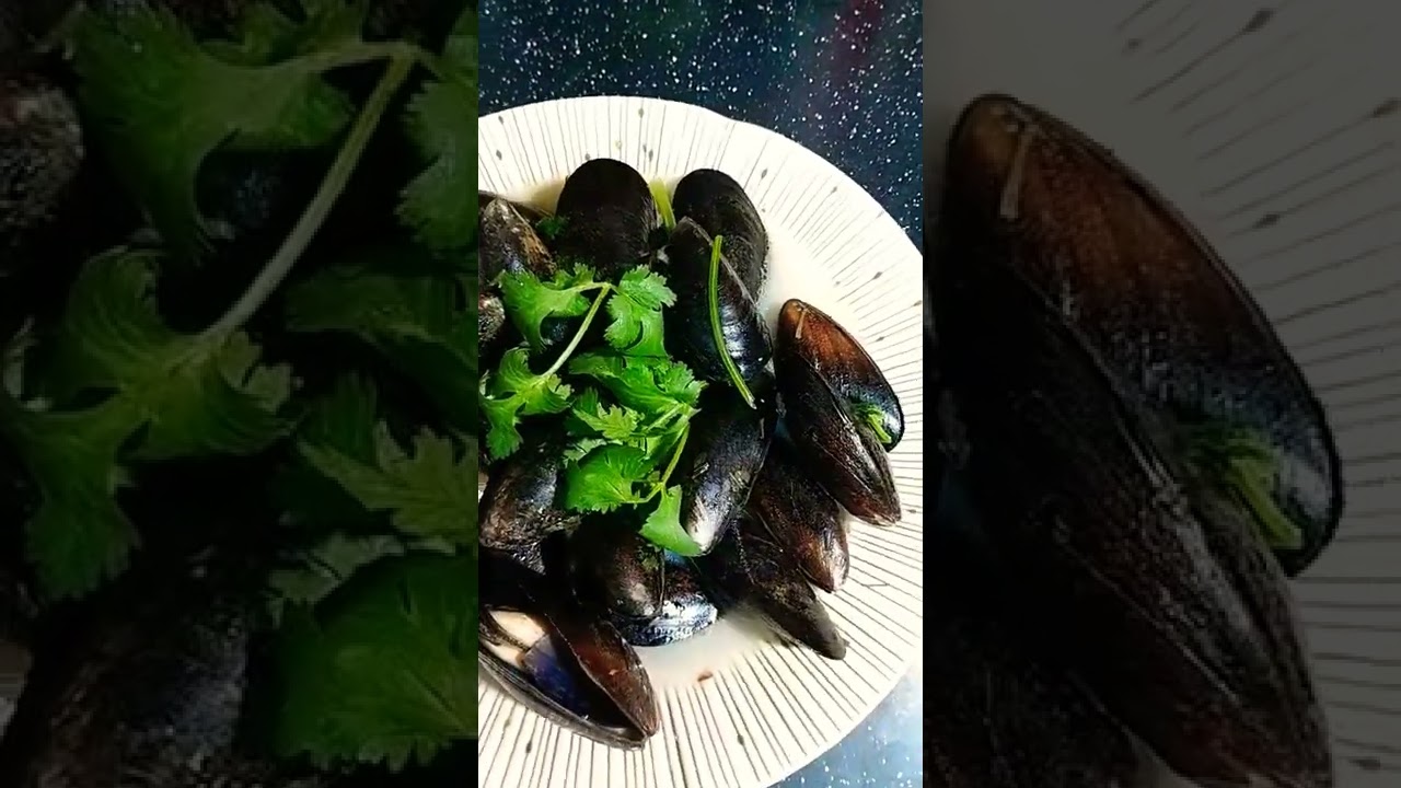 MUSSELS FOR MY LUNCH #short #mussels #tahong - YouTube