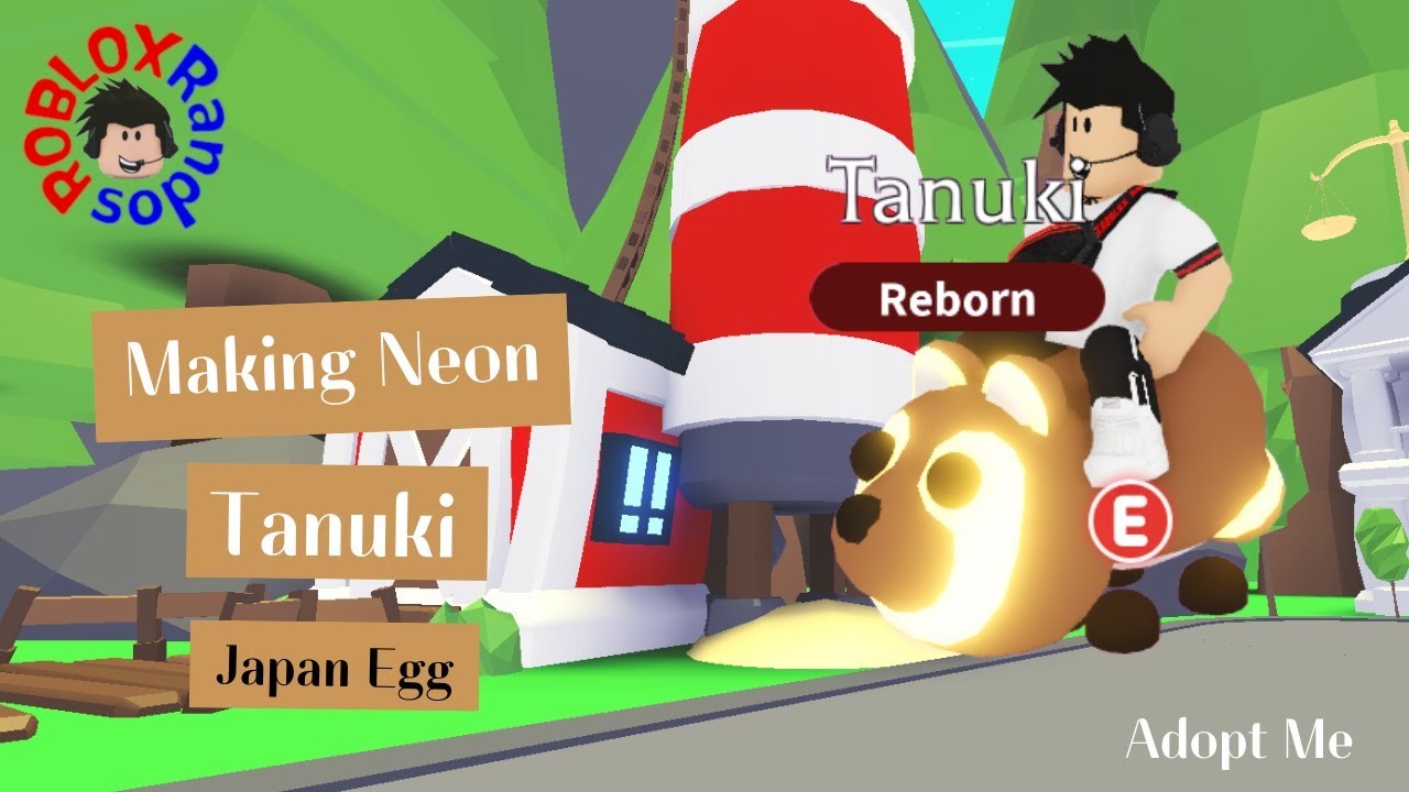 Making NEON TANUKI in Adopt Me Roblox! - YouTube