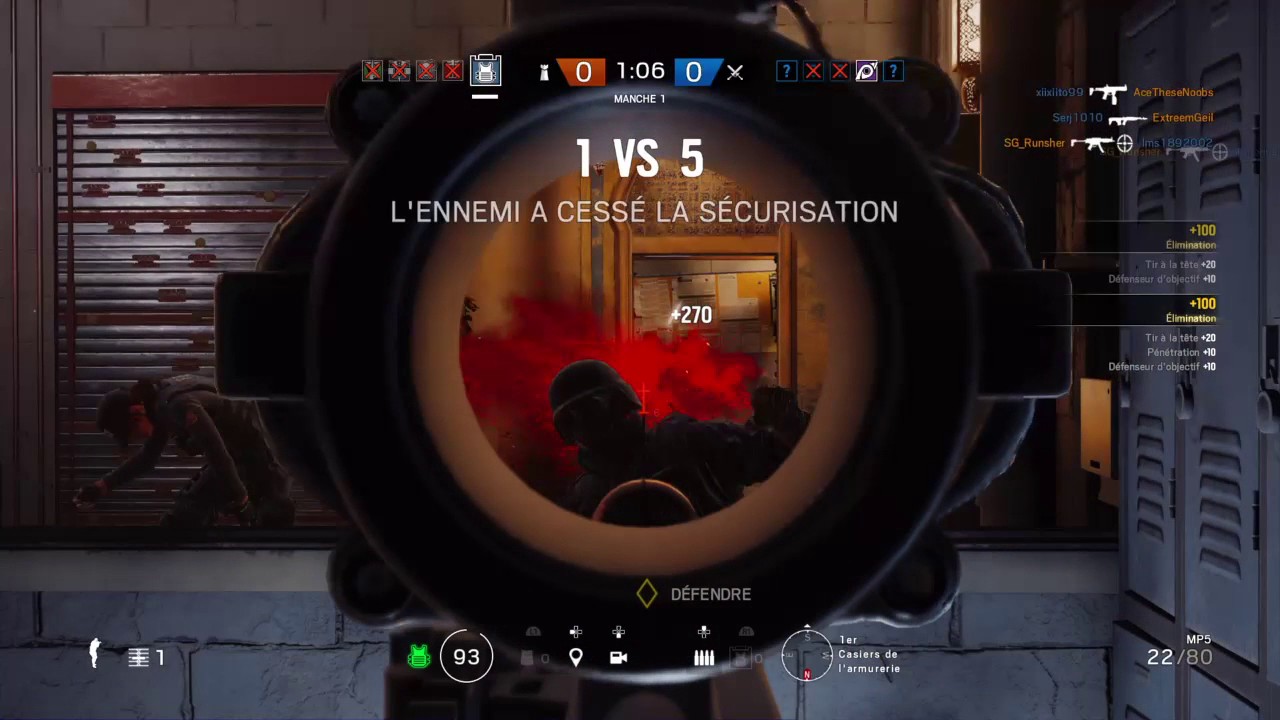 MON PLUS BEAU 1V5 ! - RAINBOW SIX SIEGE - YouTube