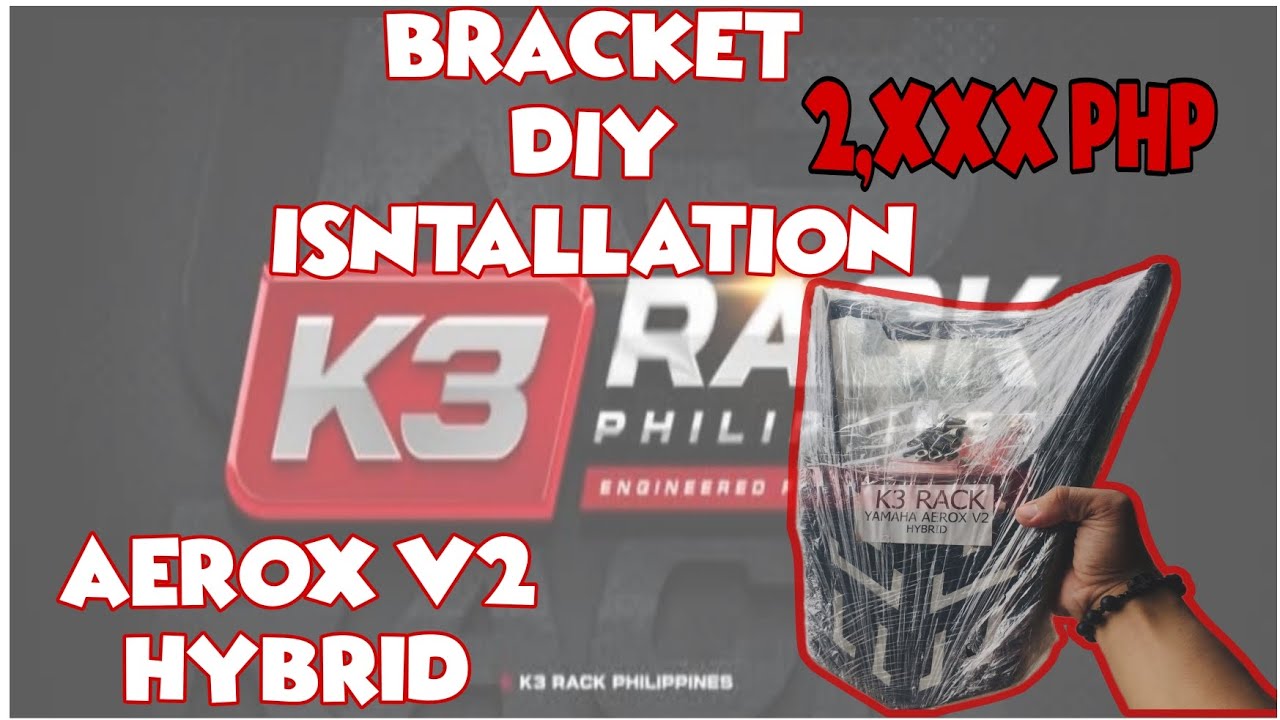 K3 BRACKET Aerox v2 hybrid bracket |diy| installation #k3brakcet# ...