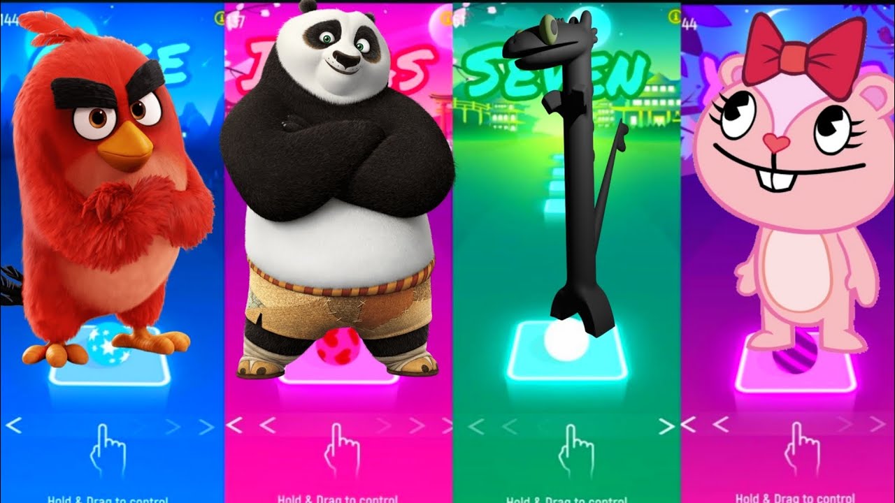 The_Angry_Birds🆚Kung_Fu_Panda_4🆚Toothless_Dragon_Dancing🆚Happy_Tree ...