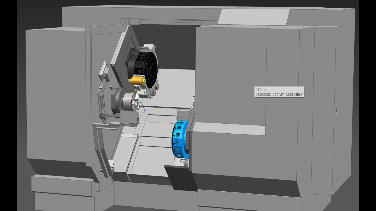 OKUMA LT2000EX 2T2MY CSE - YouTube