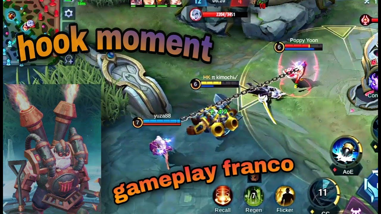 FRANCO HOOK MONTAGE EPS. 2 | MOBILE LEGENDS - YouTube