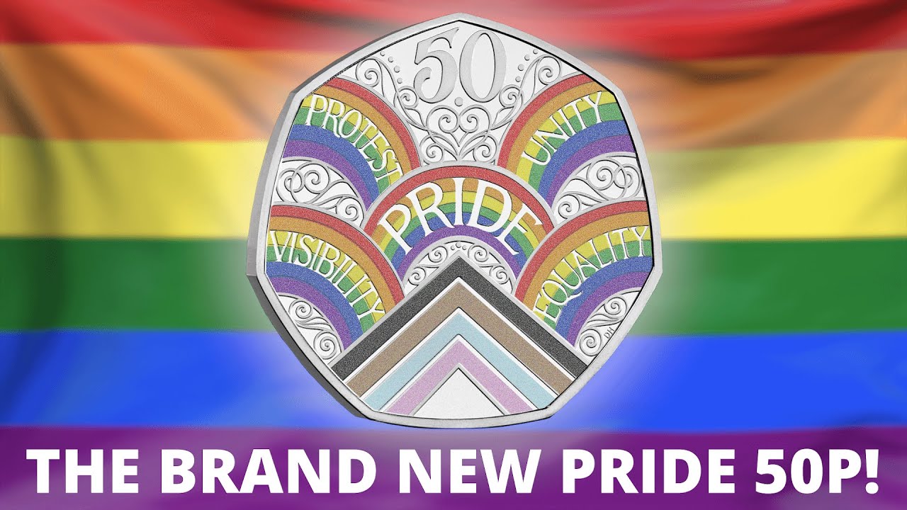 The BRAND NEW 2022 UK 50 Years of Pride 50p Coin! - YouTube