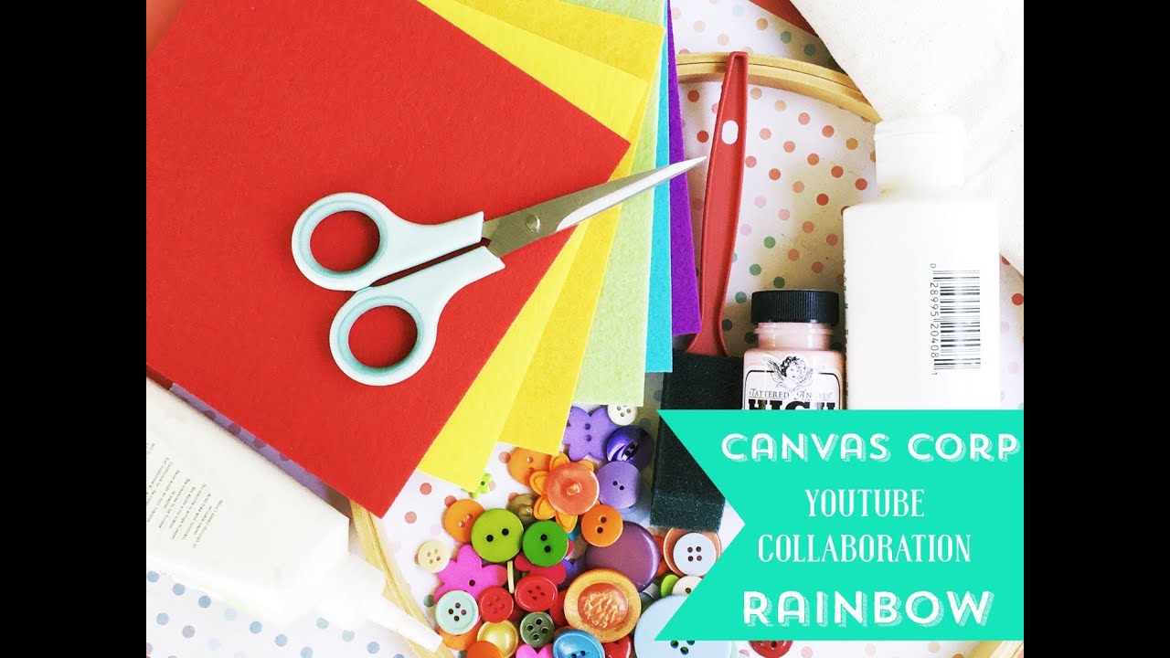 Rainbow Collaboration Hoop Art - YouTube