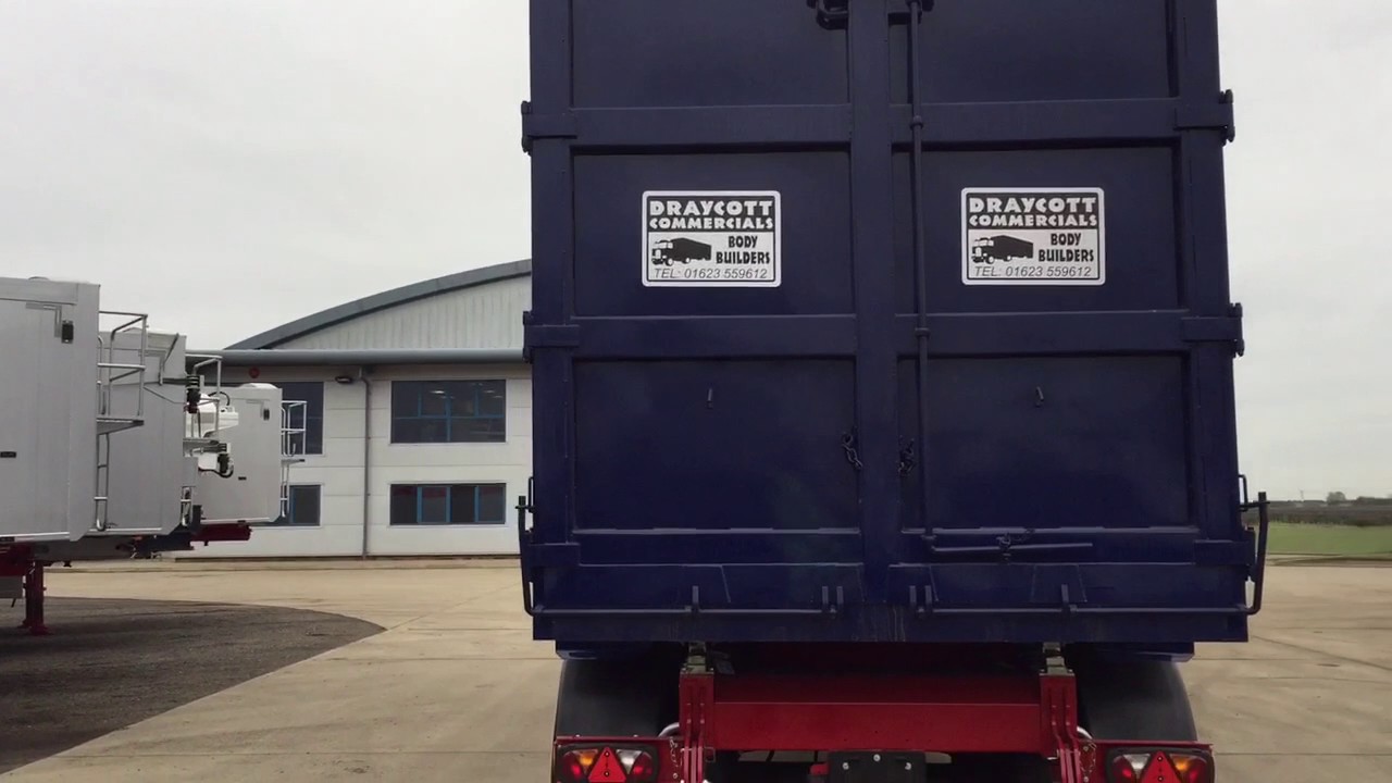 New SDC/DRAYCOTT steel Body Tipper / Tipping Trailer For Sale - YouTube