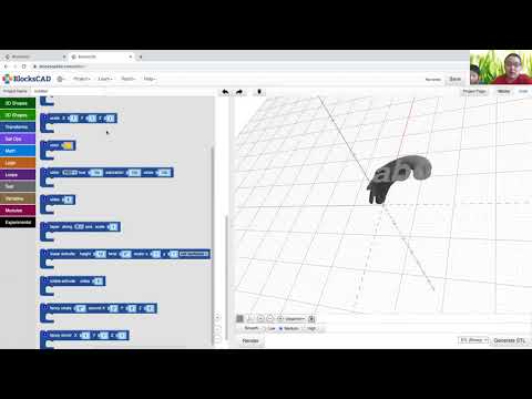How to create 3D prints by Blockscad - YouTube