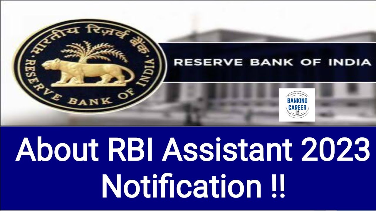 Big opportunity for banking aspirants II RBI Assistant Notification ...