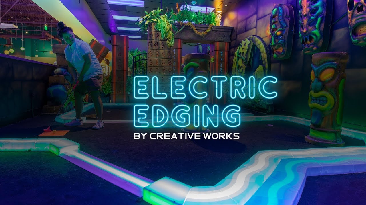 Energize Your Mini Golf Course With Electric Edging - YouTube