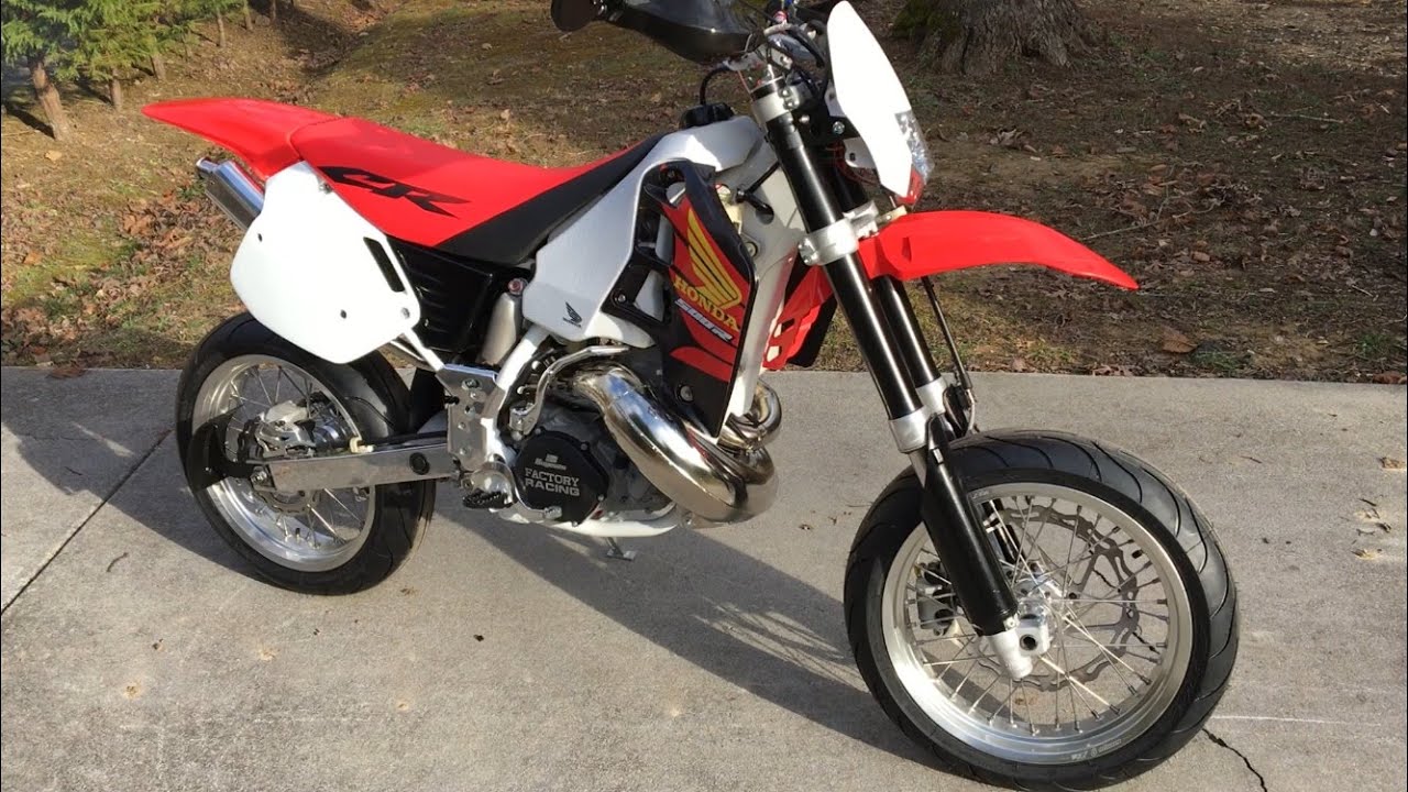 Honda CR500 Motard March 2nd - YouTube