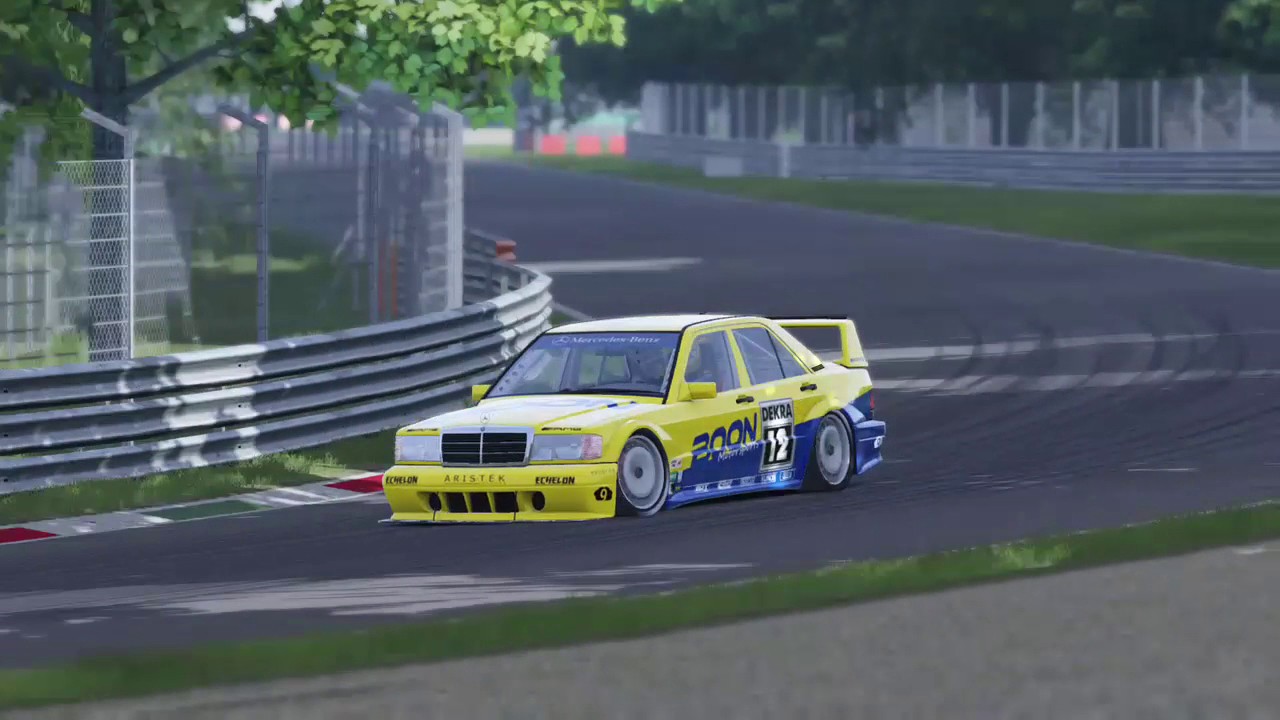 Assetto Corsa Mercedes 190E DTM Monza - YouTube