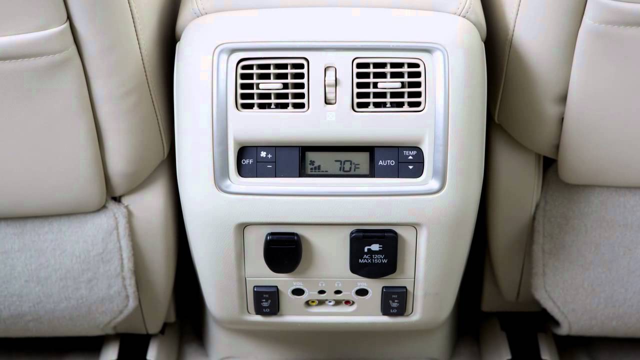 2013 Infiniti JX - Rear Climate Controls - YouTube