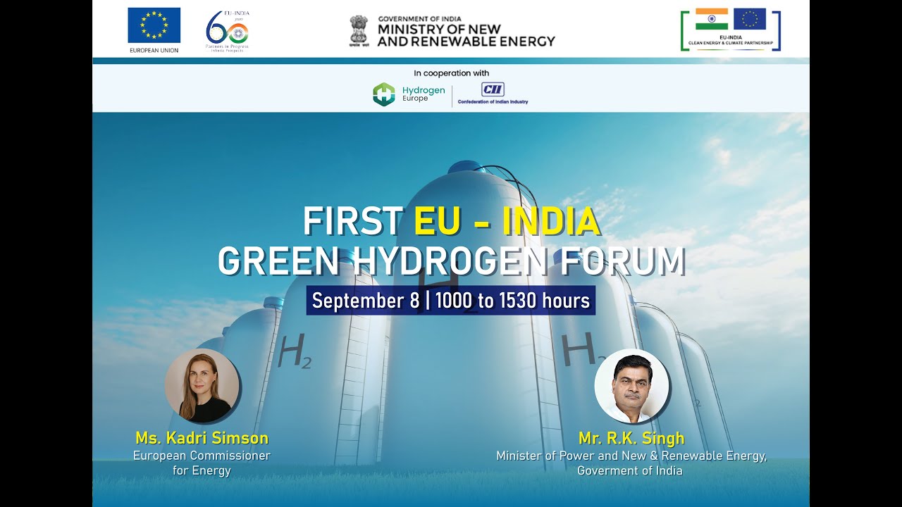 FIRST EU INDIA GREEN HYDROGEN FORUM Ms Kadri Simson Mr R K first-eu-india-green-hydrogen-forum-ms-kadri-simson-mr-r-k