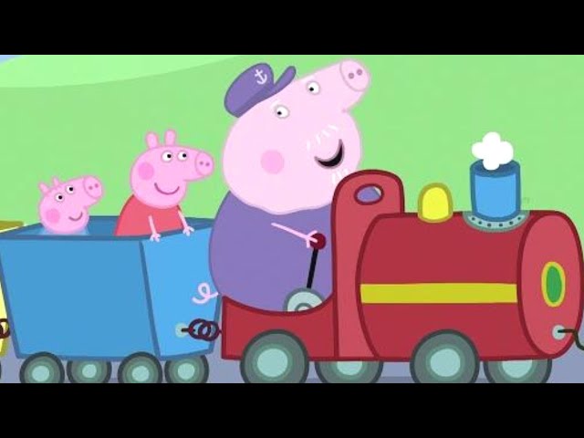Peppa Pig Rides a Train! Peppa Pig Official Channel Family Kids ...