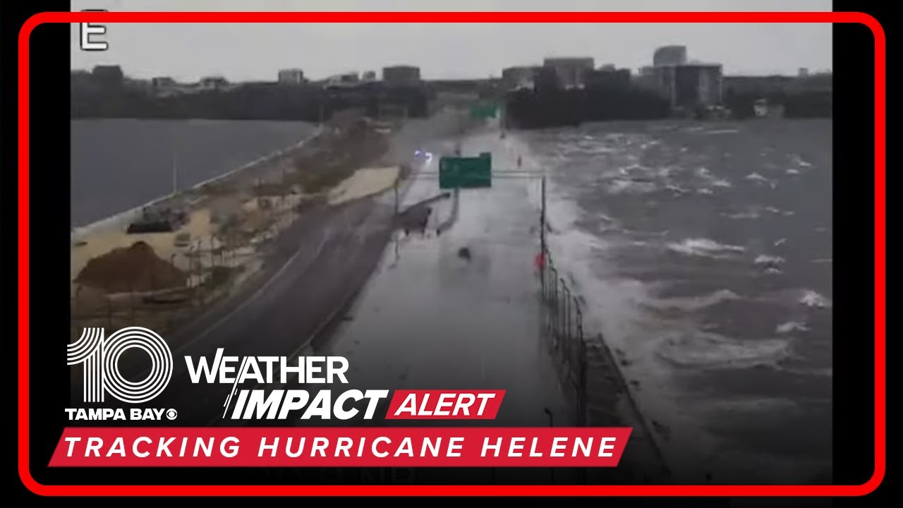 Howard Frankland Bridge closes as Hurricane Helene approaches Florida ...