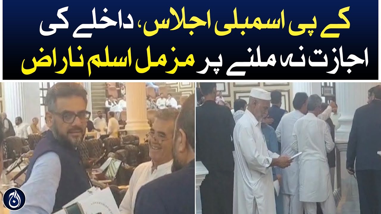 Muzzammil Aslam is angry at not being allowed to enter the KP assembly ...