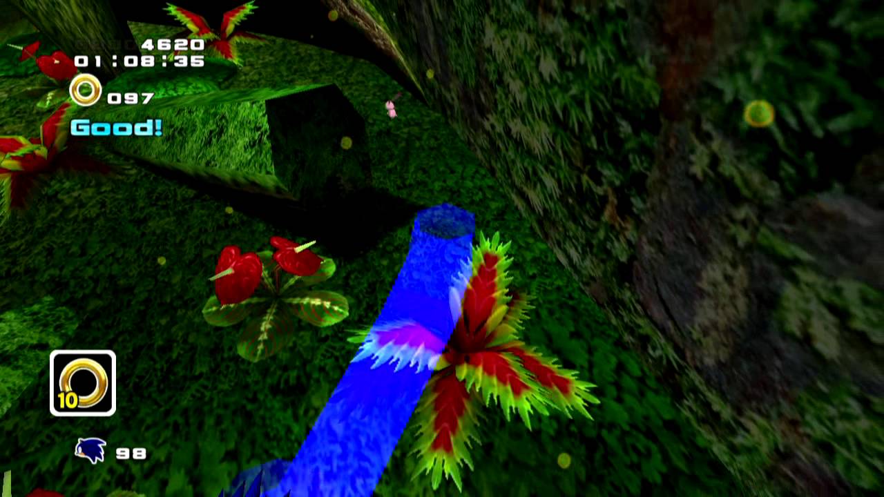 Sonic Adventure 2: Green Forest Mission #5 - Hard Mode - A Rank - YouTube