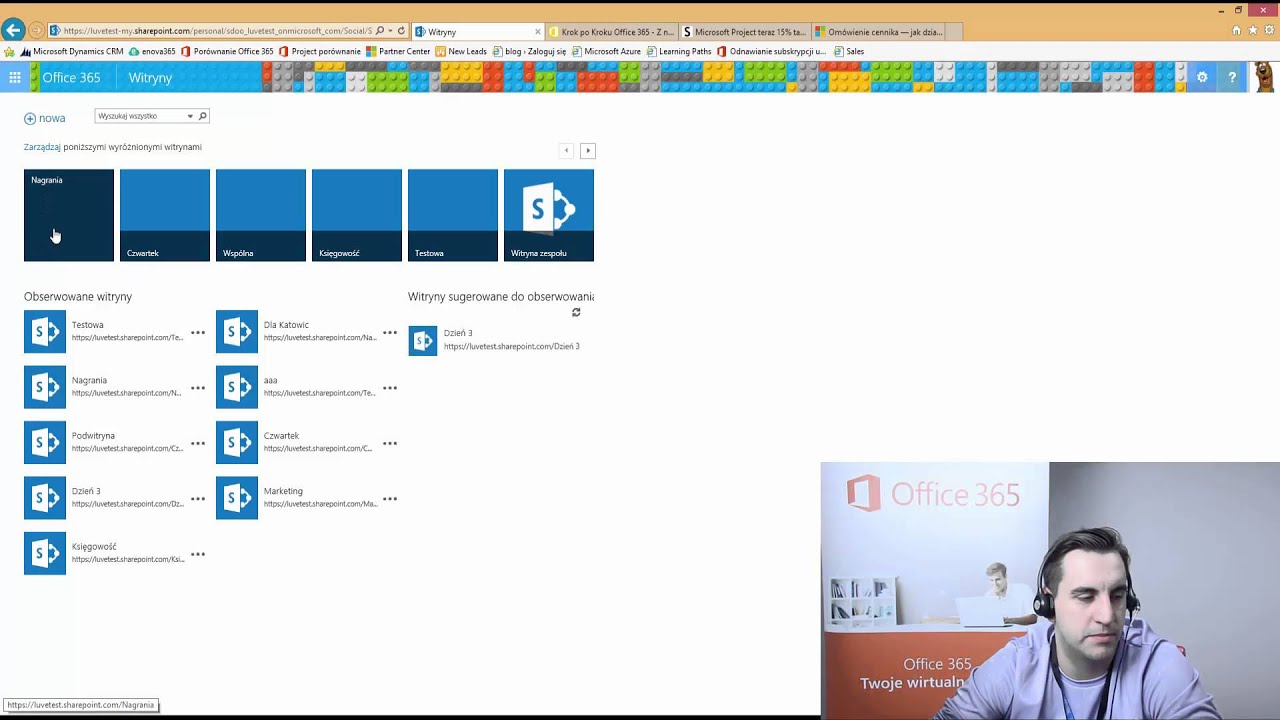 Jak stworzyć witryny w Sharepoint Online - Office 365 Tutorial - Krok ...